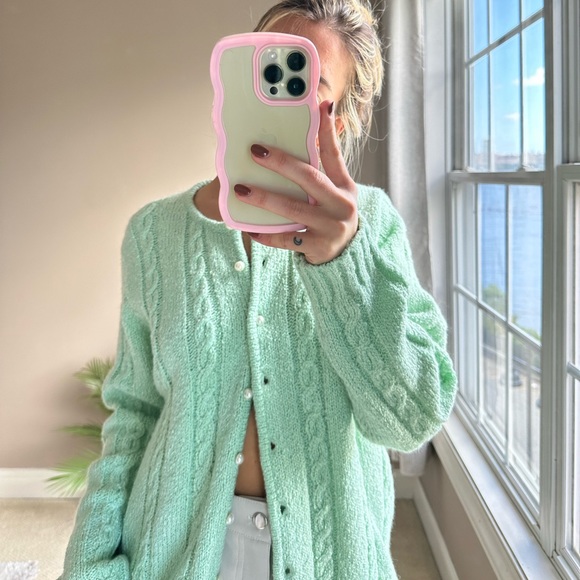 Jennifer Moore | Sweaters | Vintage Jennifer Moore Cardigan With Pearl ...